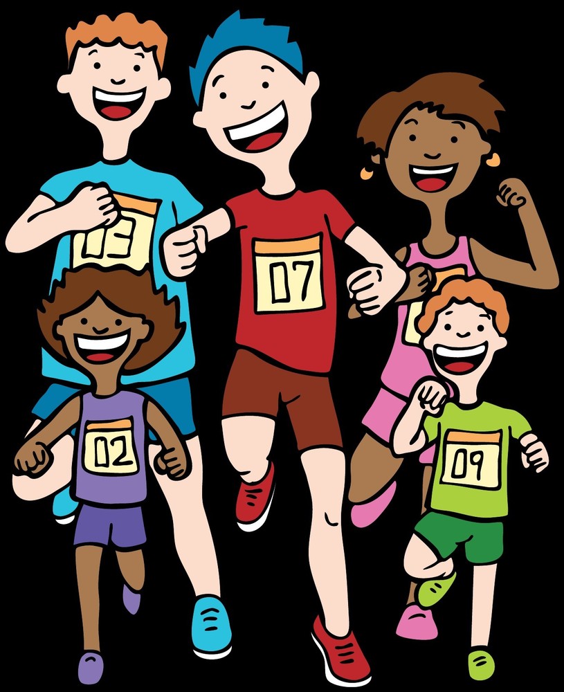 Kids Track And Field Clipart