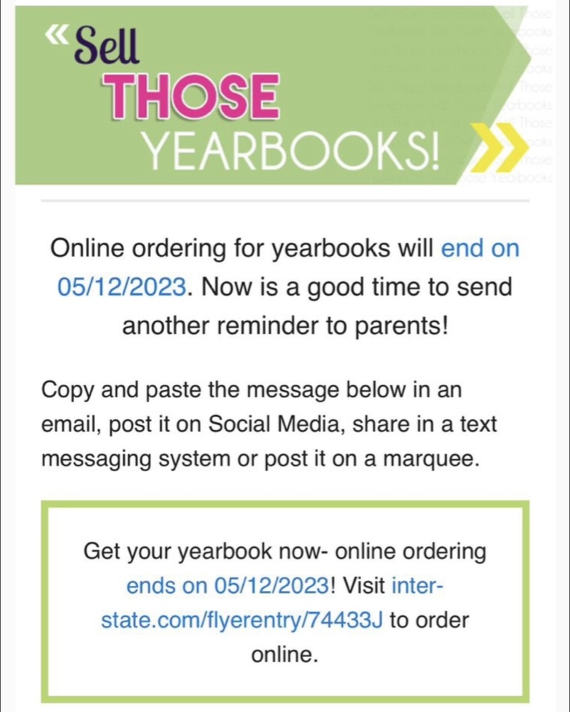 Yearbook Orders | Greenmont Elementary